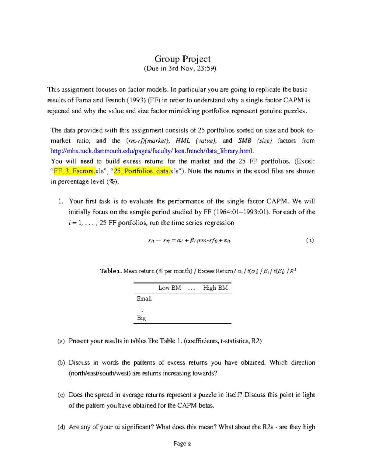 Group Project - Page 2 Group Project (Due in 3rd Nov, 23:59) This ...