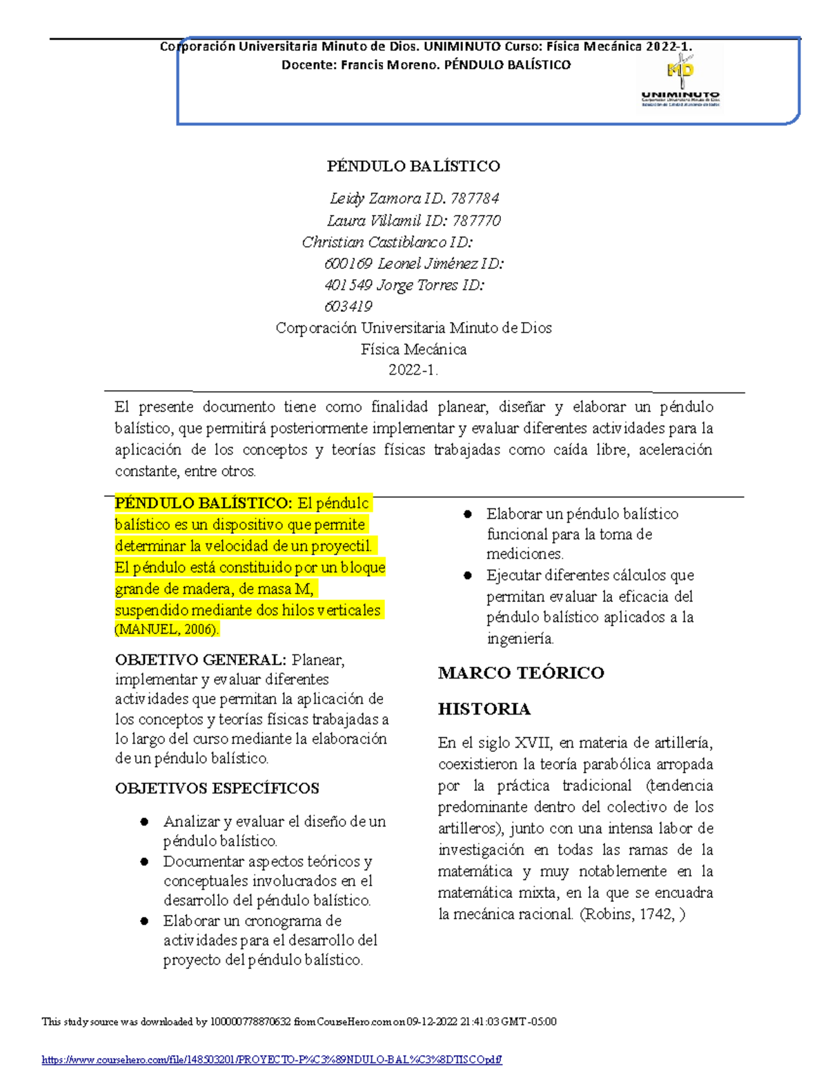 Proyecto P Ndulo BAL Tisco.pdf - This study source was downloaded by 100000778870632 from ...