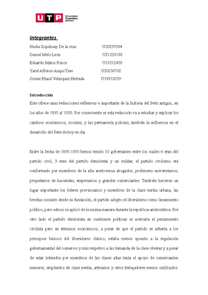 GC N06I PAConsigna 22C1M - Consigna para la Participación en clase La participación en clase del ...