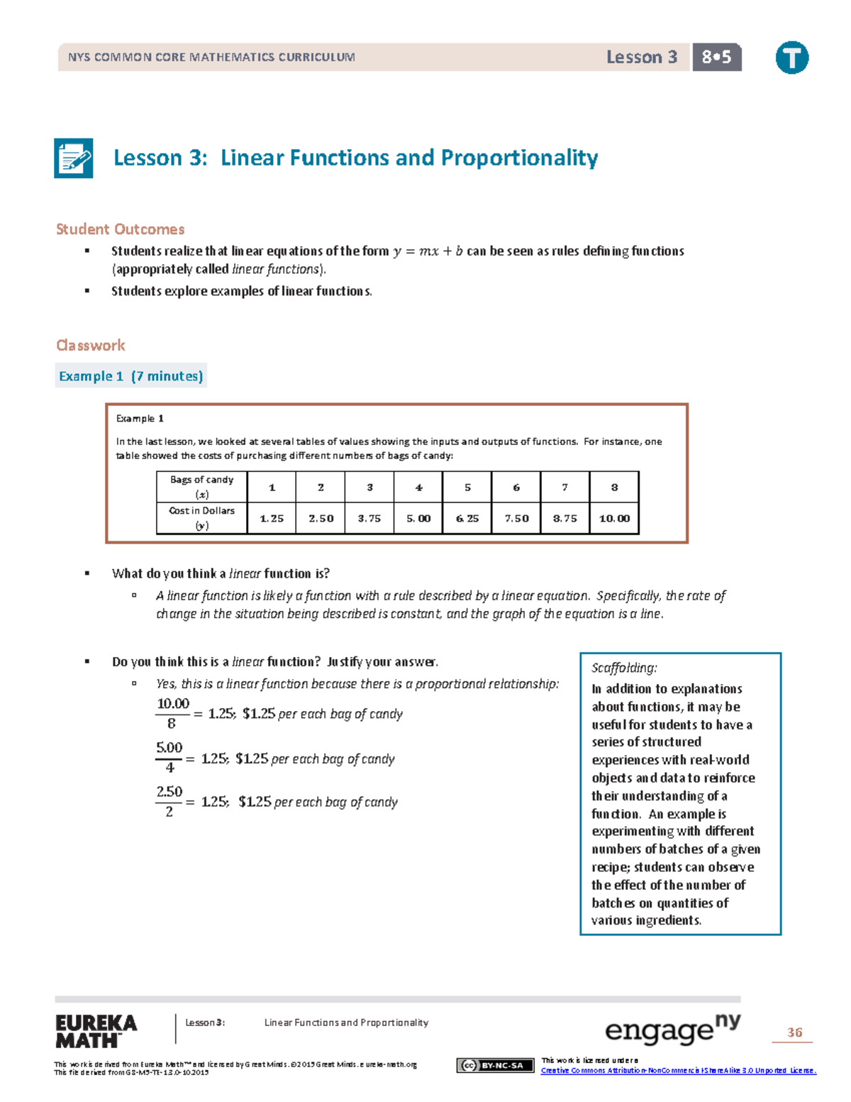Math g8 m5 topic a lesson 3 teacher - Lesson 3: Linear Functions and ...