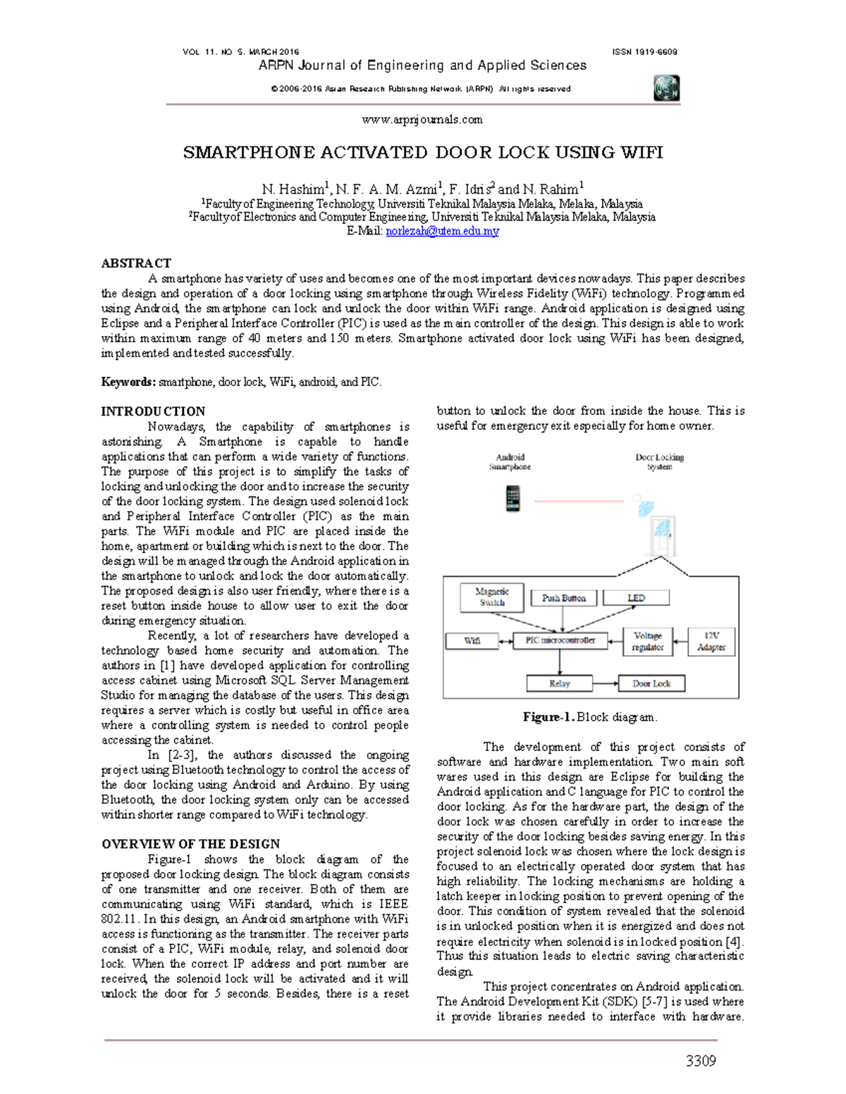 Jeas 0316 3803 - help - ARPN Journal of Engineering and Applied Sciences ©2006-2016 Asian ...
