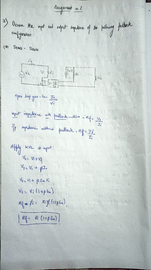 EMI-Assignment 4 - EMI Notes - B. Tech. Year: II Semester: 𝟑𝒓𝒅 ...