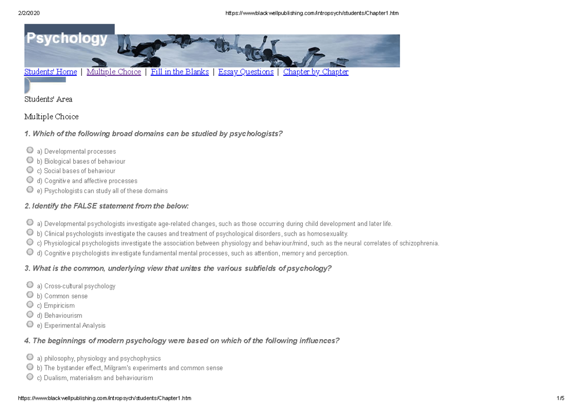 11257389 AP Psychology Glossary Part 1 - Students' Home | Multiple ...