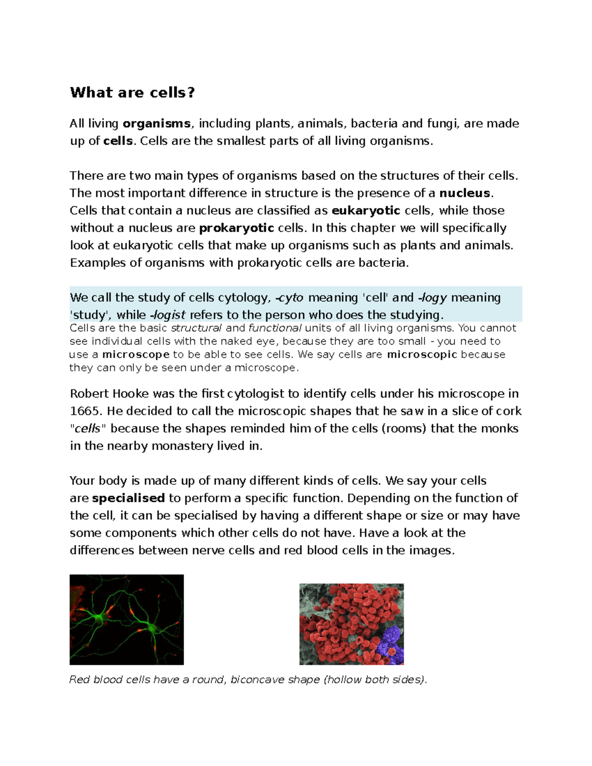 What are cells-2023 - Cell biology - What are cells? All living ...