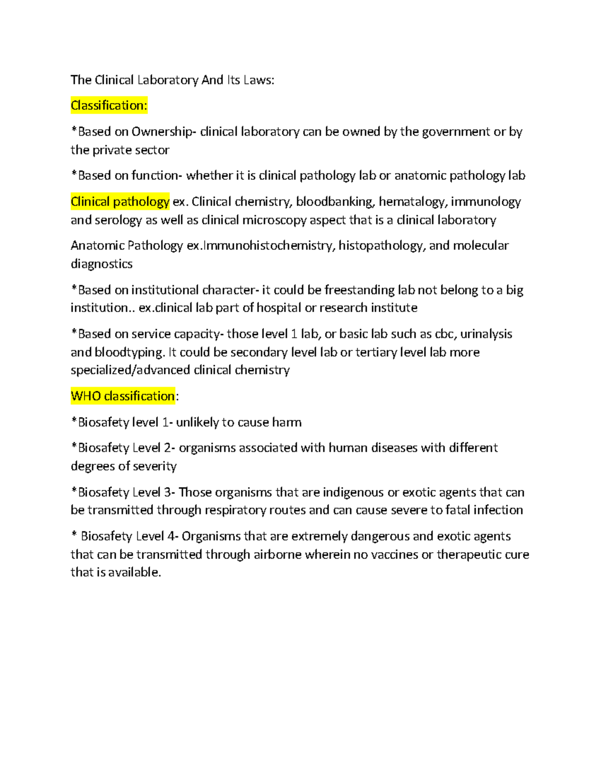 The Clinical Laboratory And Its Laws - The Clinical Laboratory And Its ...