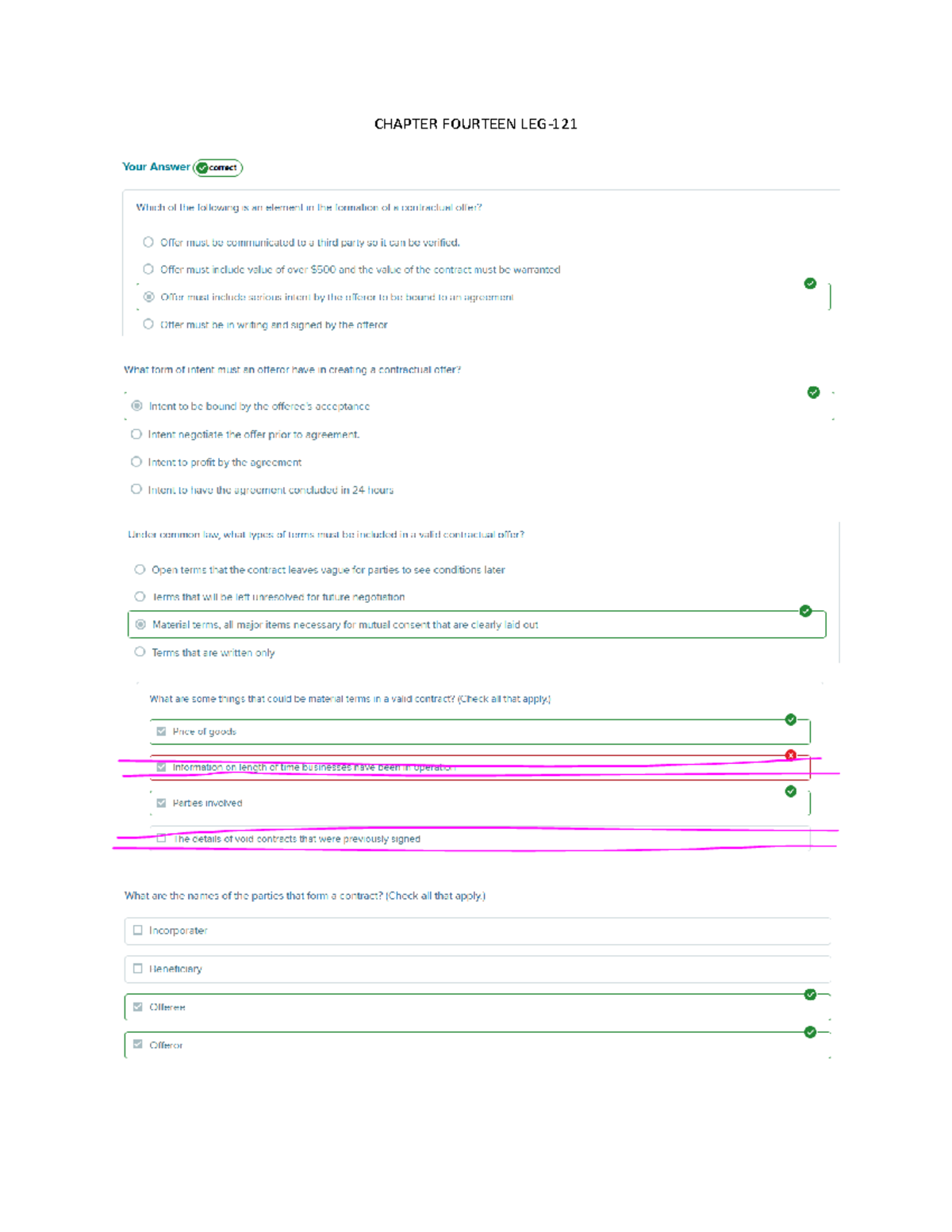 Chapter 14 LEG121 - BUS 121 - CHAPTER FOURTEEN LEG- - Studocu