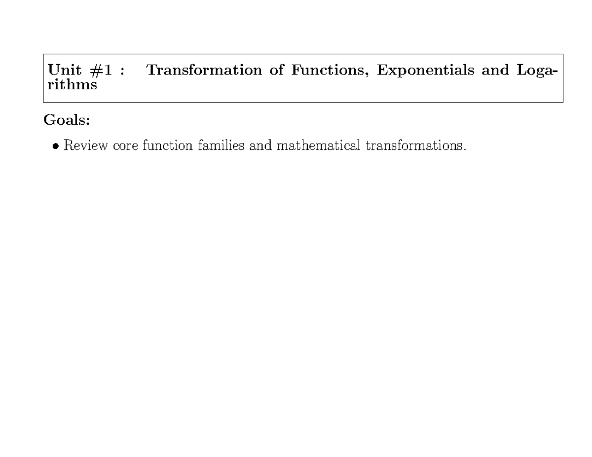 UNIT 1 - Lecture notes 1 - UWO - Studocu