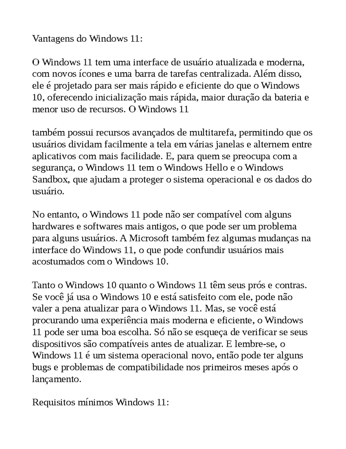 WINDOWS 11- VANTAGENS E DESVANTAGENS - Vantagens do Windows 11: O ...