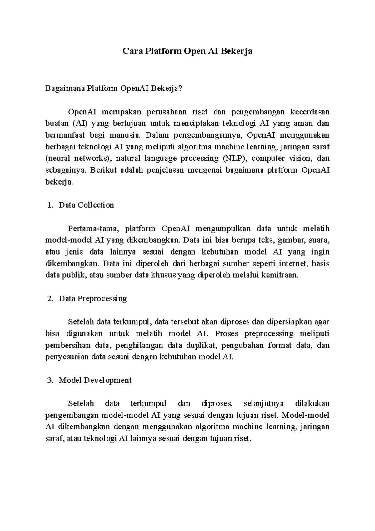 Cara Platform Open AI Bekerja - Cara Platform Open AI Bekerja Bagaimana Platform OpenAI Bekerja ...