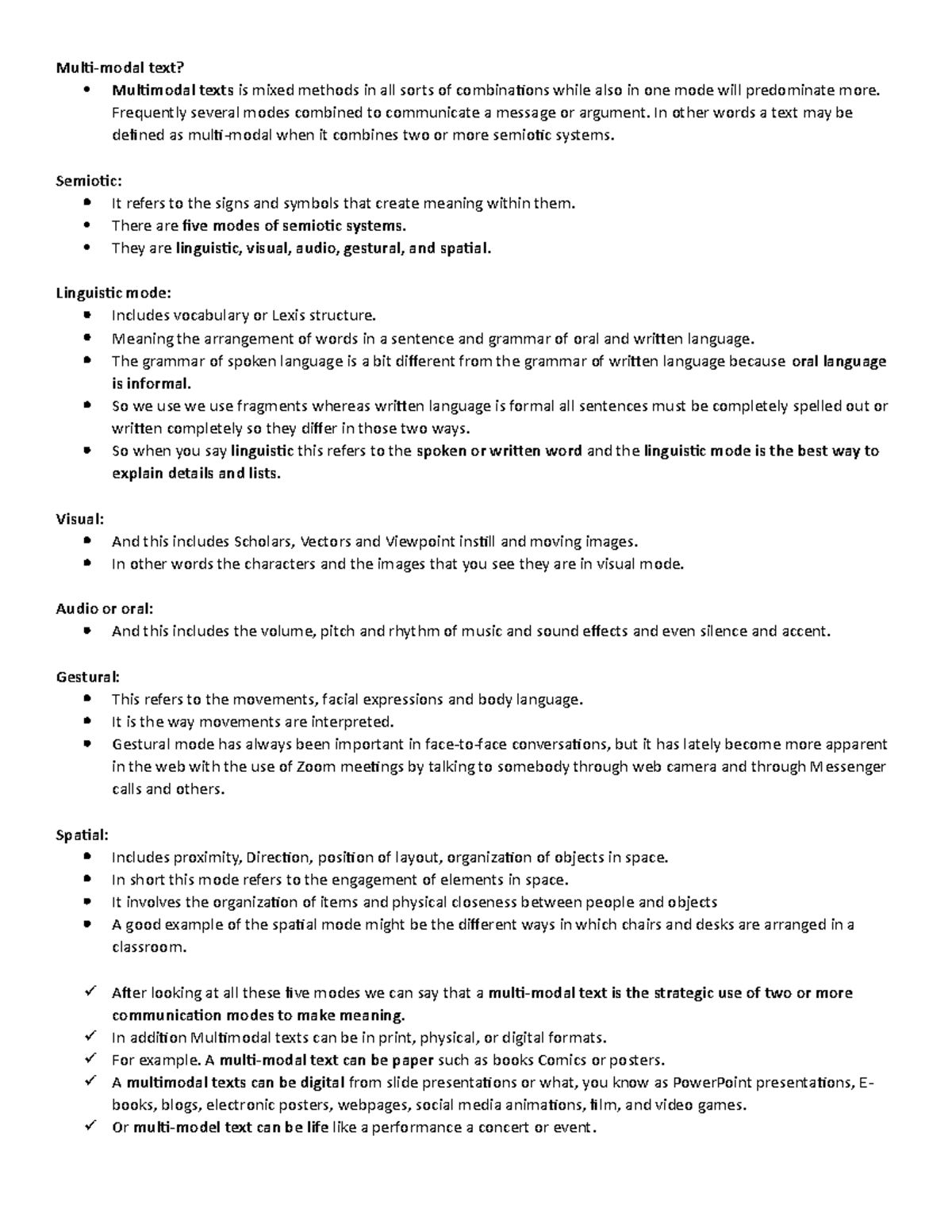 Document-1-1 - Lecture notes 1hekhok - Multi-modal text? Multimodal ...