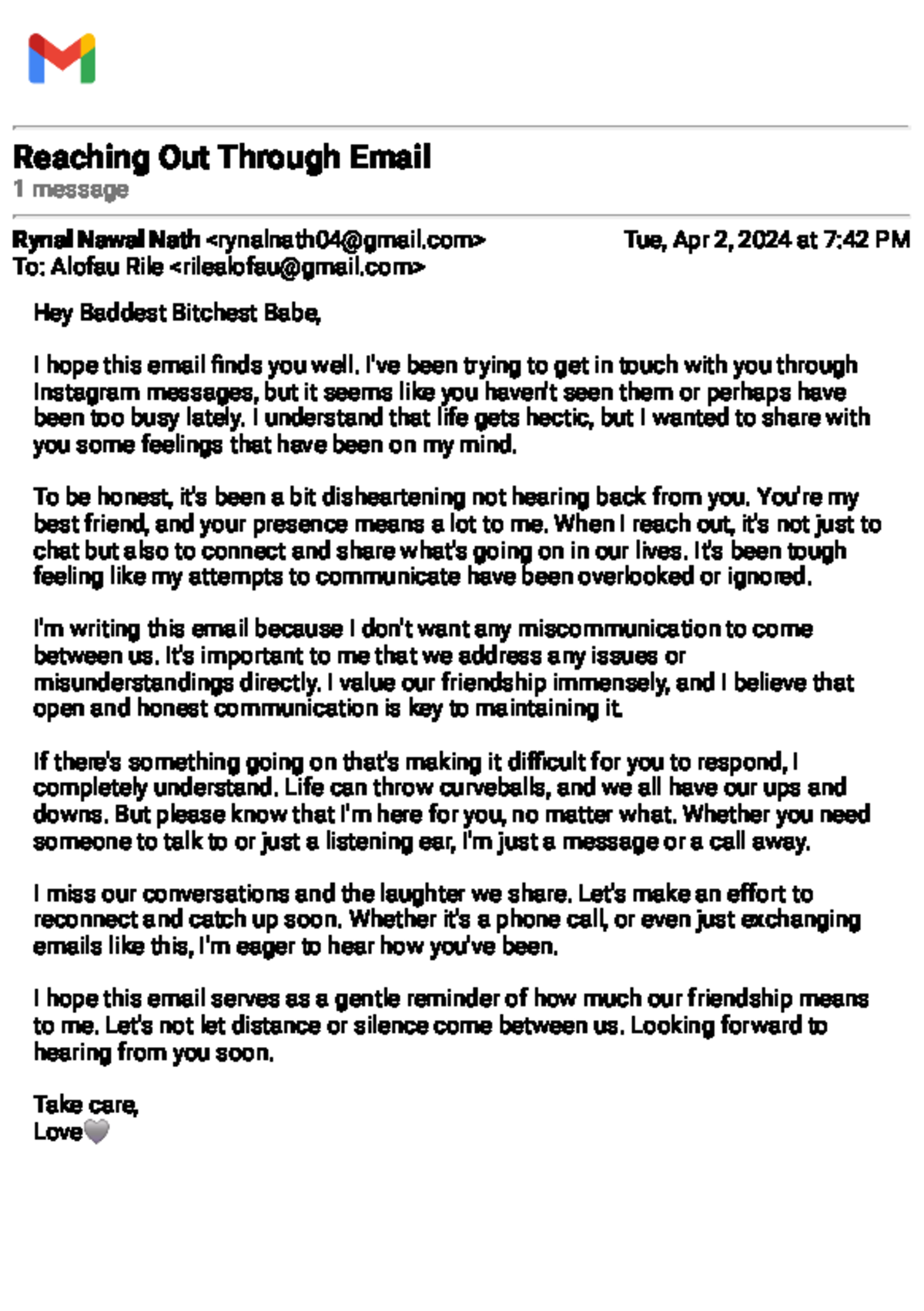 Gmail - Reaching Out Through Email - Reaching Out Through Email 1 ...