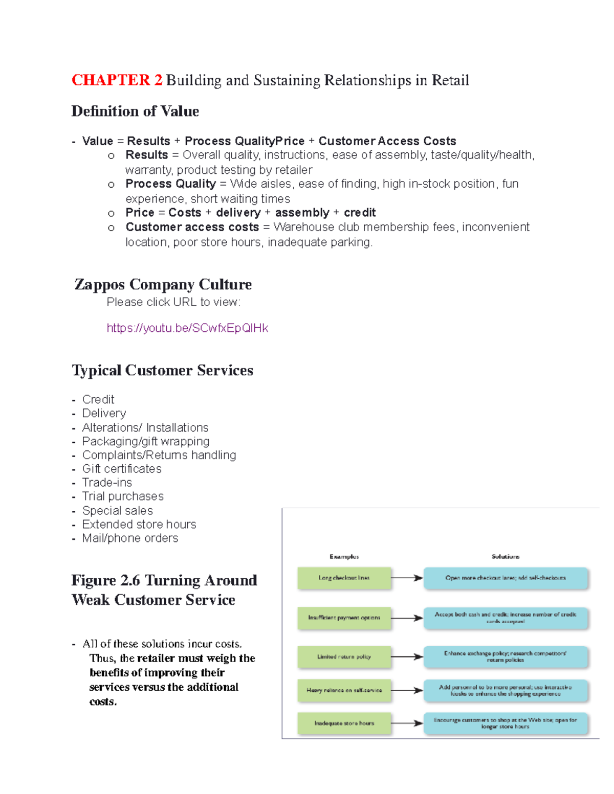 Chapter 2 Building and Sustaining Relationships in Retail - CHAPTER 2 ...