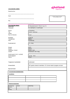 Voorbeeld take hometoets(1) - Take home toets OE710 ...