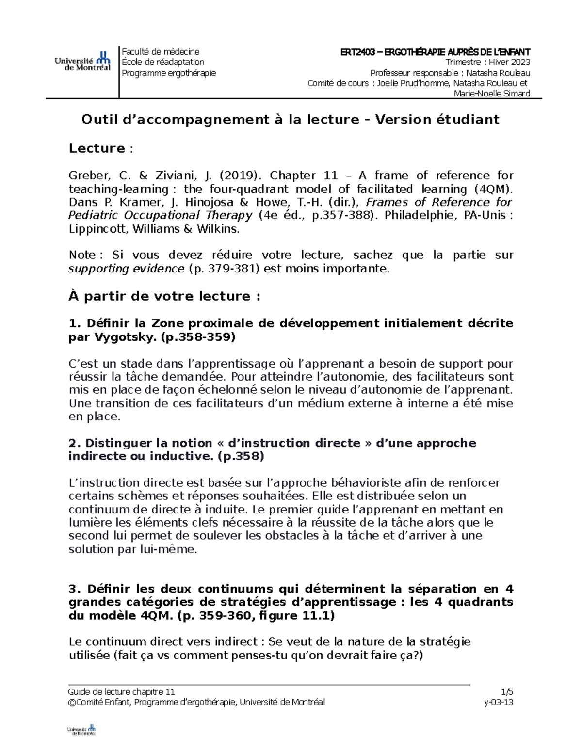 Outil daccompagnement à la lecture 4QM version étudiant H23 - École de ...