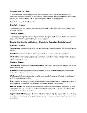 Practical Research 1 - PRACTICAL RESEARCH 1 Research is the systematic ...