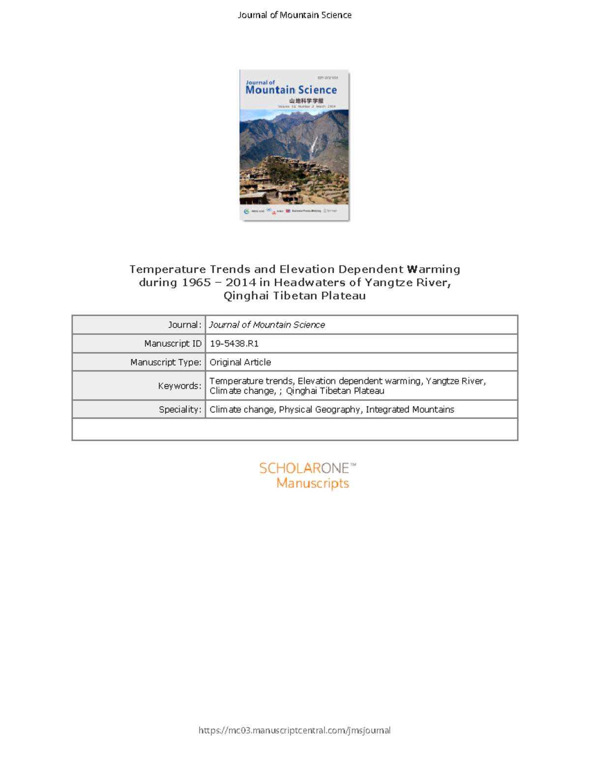 System append PDF proof hi - Journal of Mountain Science Fo rR ...