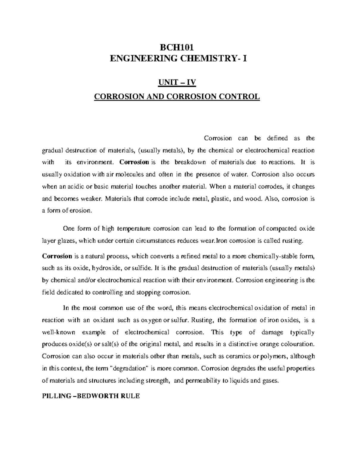 Unit-1- WT-EC - Notes-pages-63-75 - BCH ENGINEERING CHEMISTRY- I UNIT ...