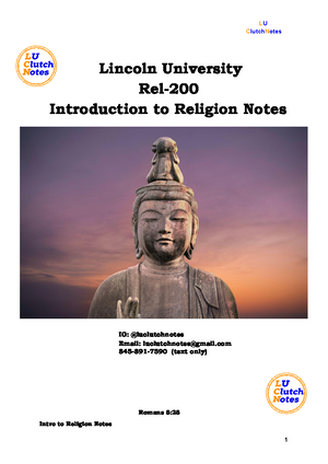 Elementary Statistics Notes - LU ClutchNotes Lincoln University Math ...