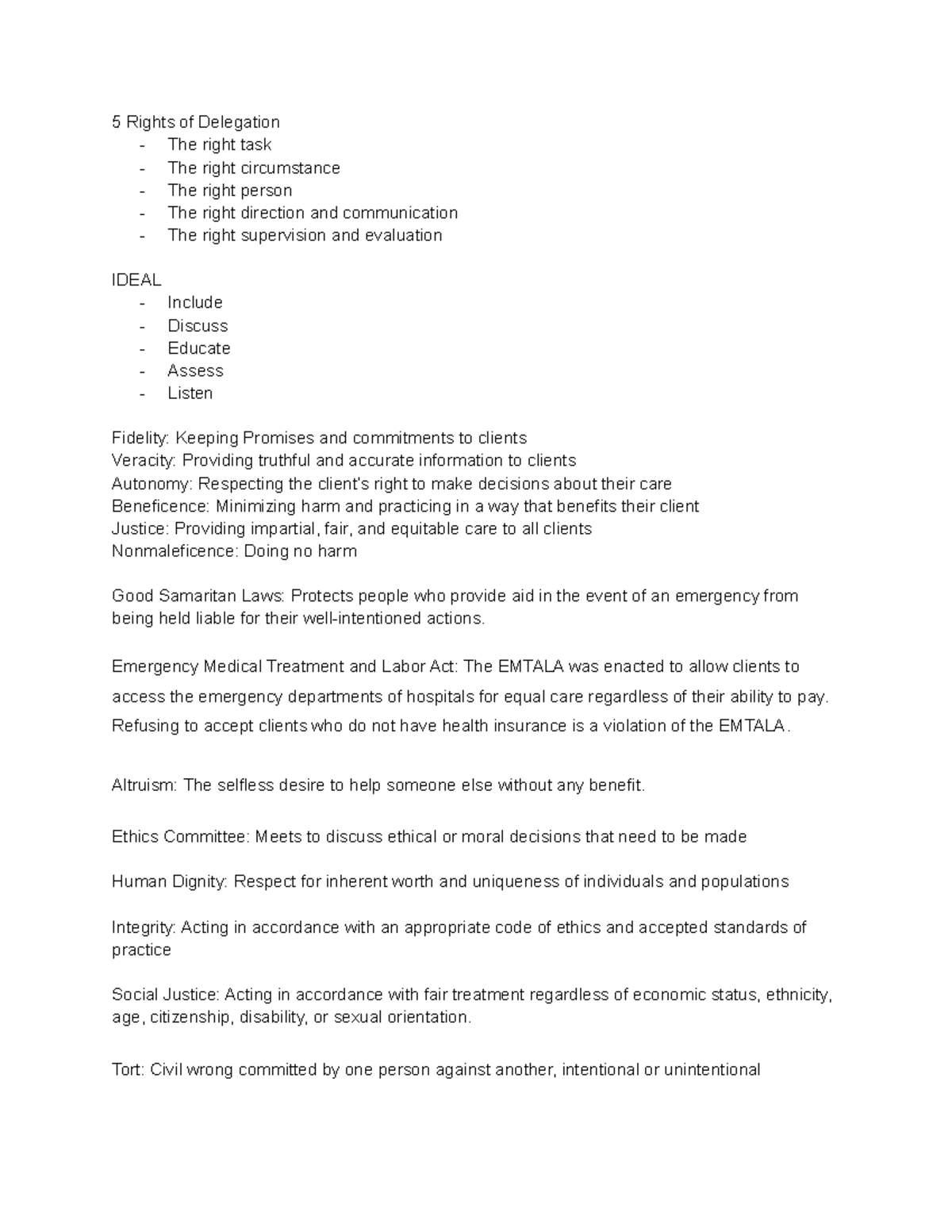 Foundations Unit 2 - 5 Rights of Delegation - The right task - The ...