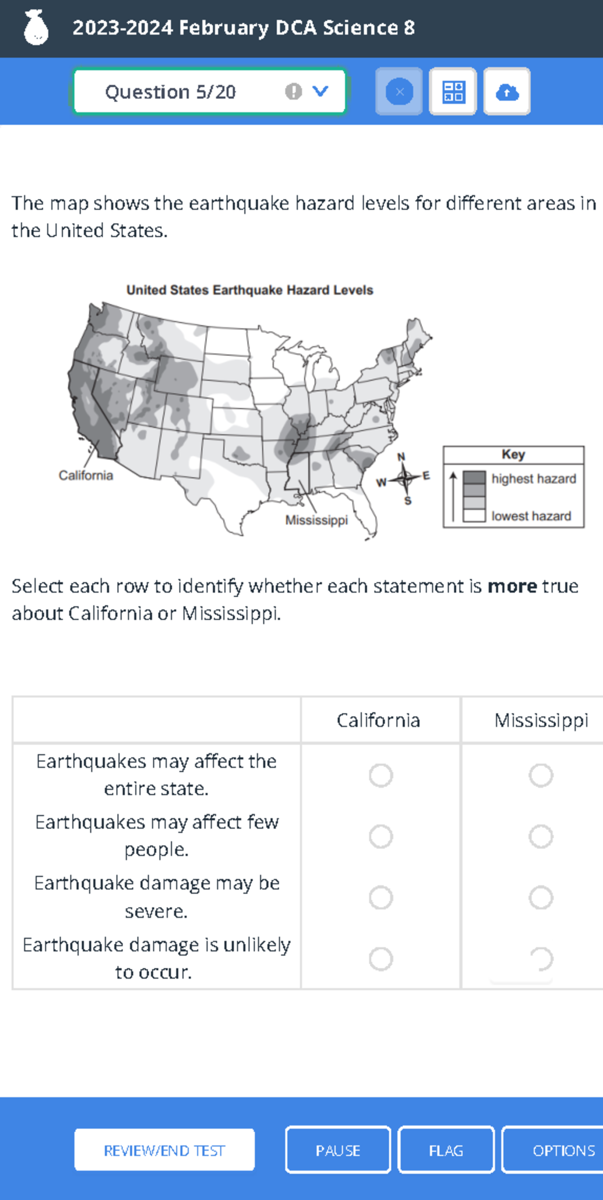Httpsapp - N/a - The map shows the earthquake hazard levels for di ...
