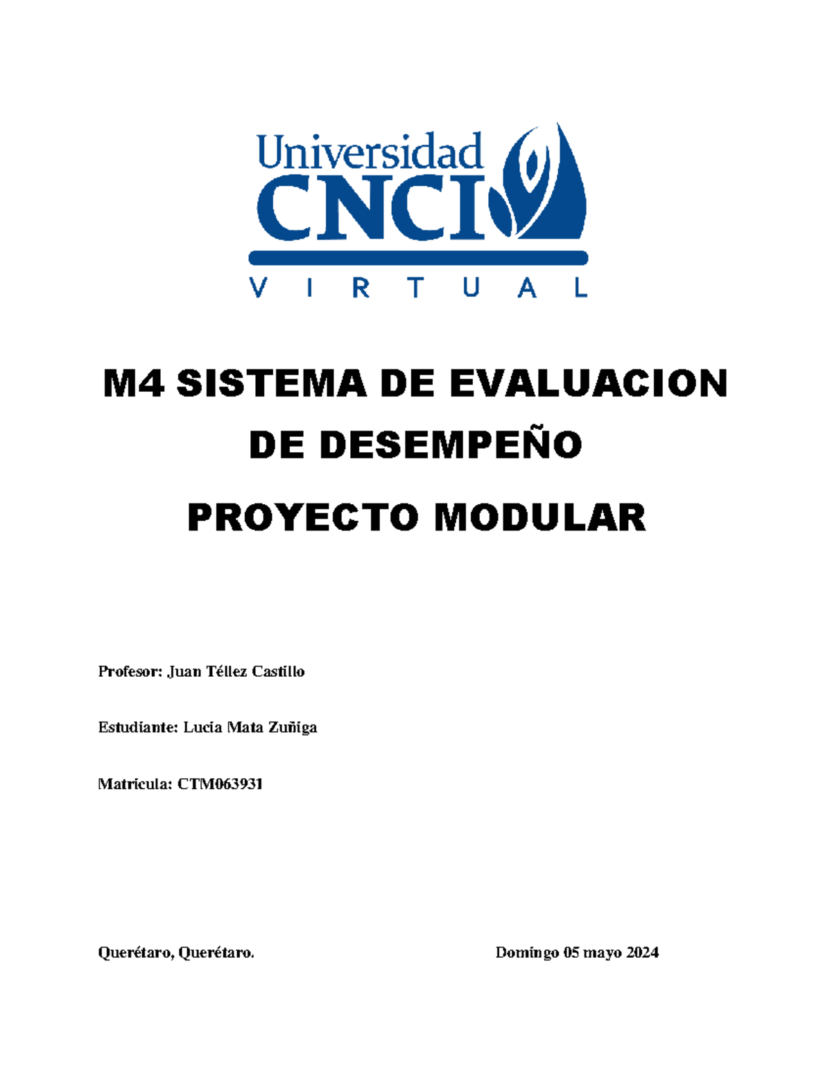 M4 Sistemas DE Evaluacion DE Desmpeño Proyecto Integrador - Sistemas de Información - Studocu