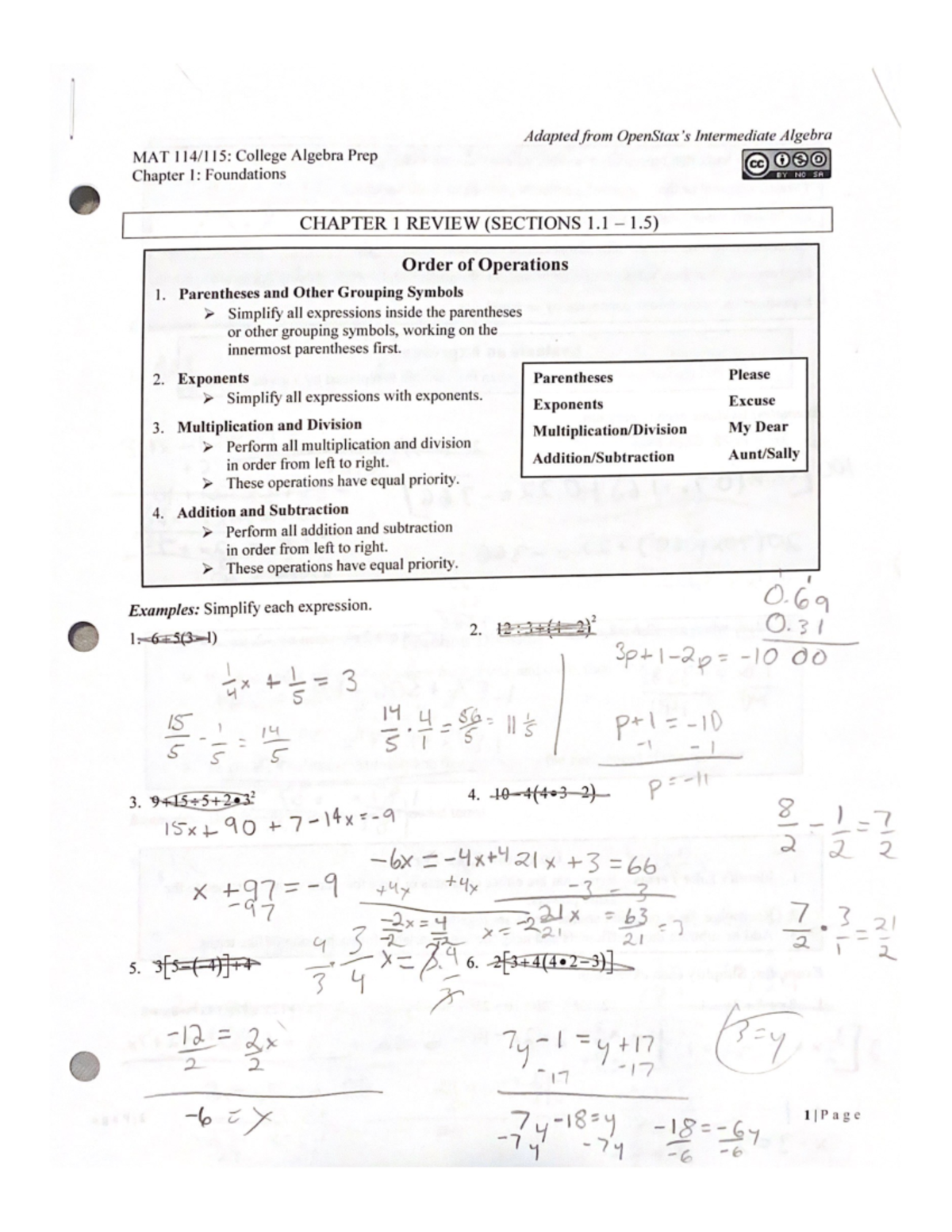 MAT 115 (Sections 1.1 - 1 - MAT 115 - Studocu