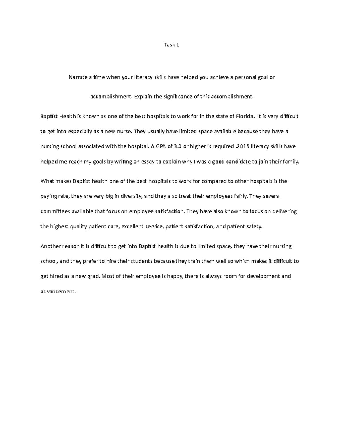 English Task 1 - Passed task 1 on the first attempt. - Task 1 Narrate a ...