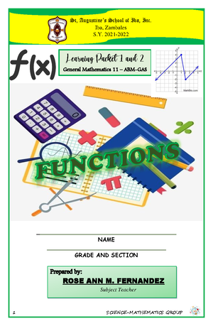 Peta genmath - functions, operation on function, function rule ...