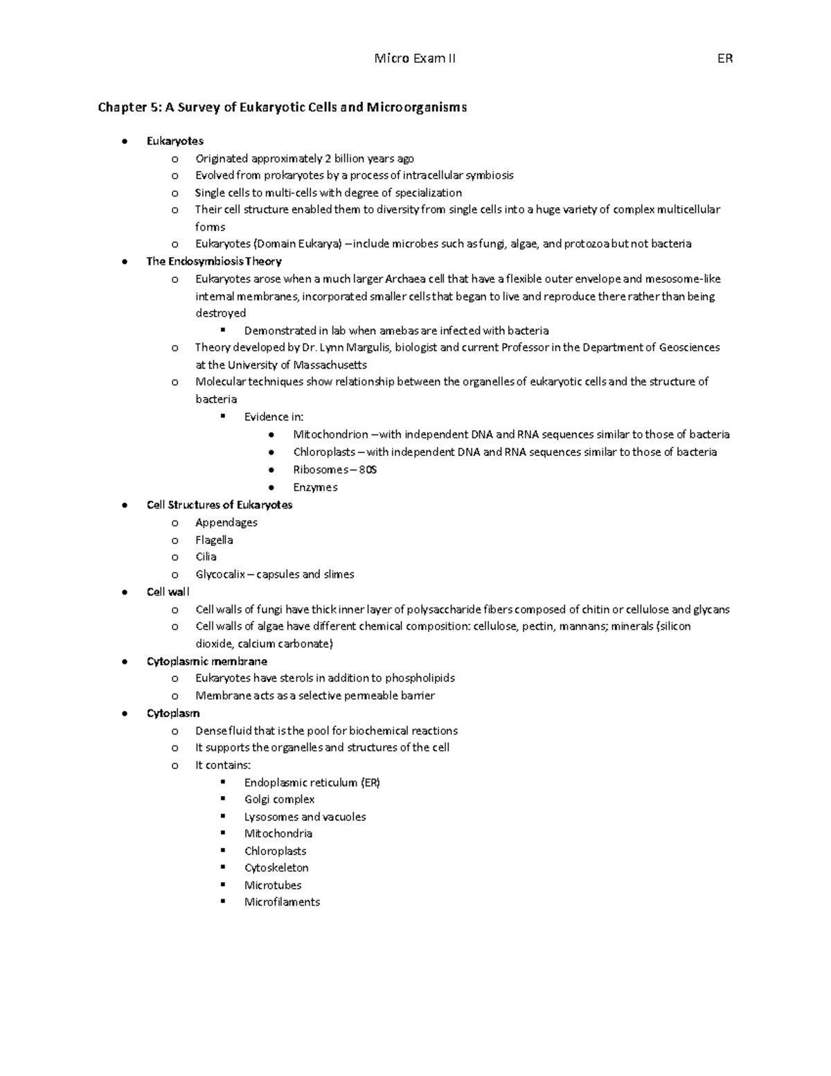 (One Drive)Micro-Exam-II - Micro Exam II ER Chapter 5: A Survey of ...
