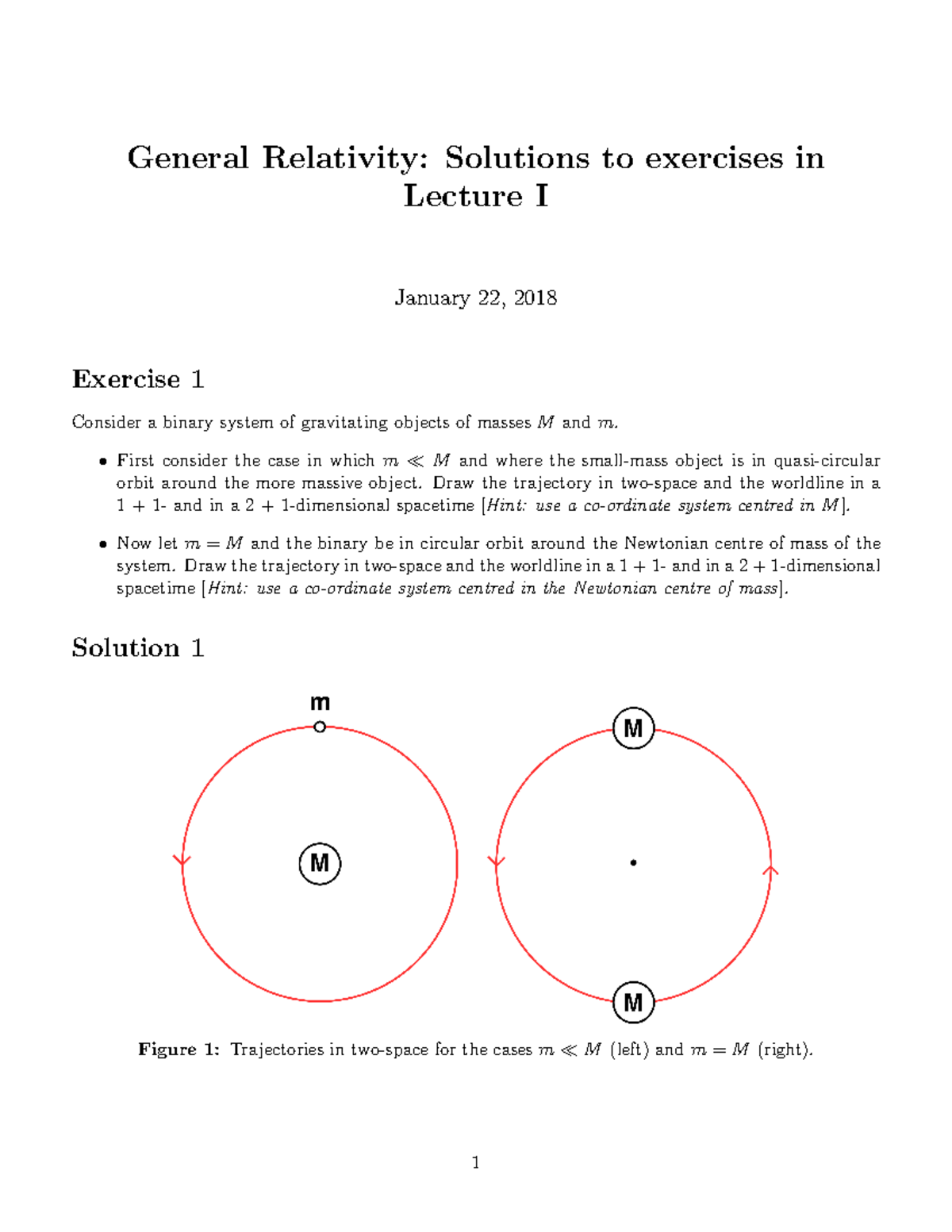 Solutions GR - Solucion de las exercicios - General Relativity: Solutions to exercises in ...