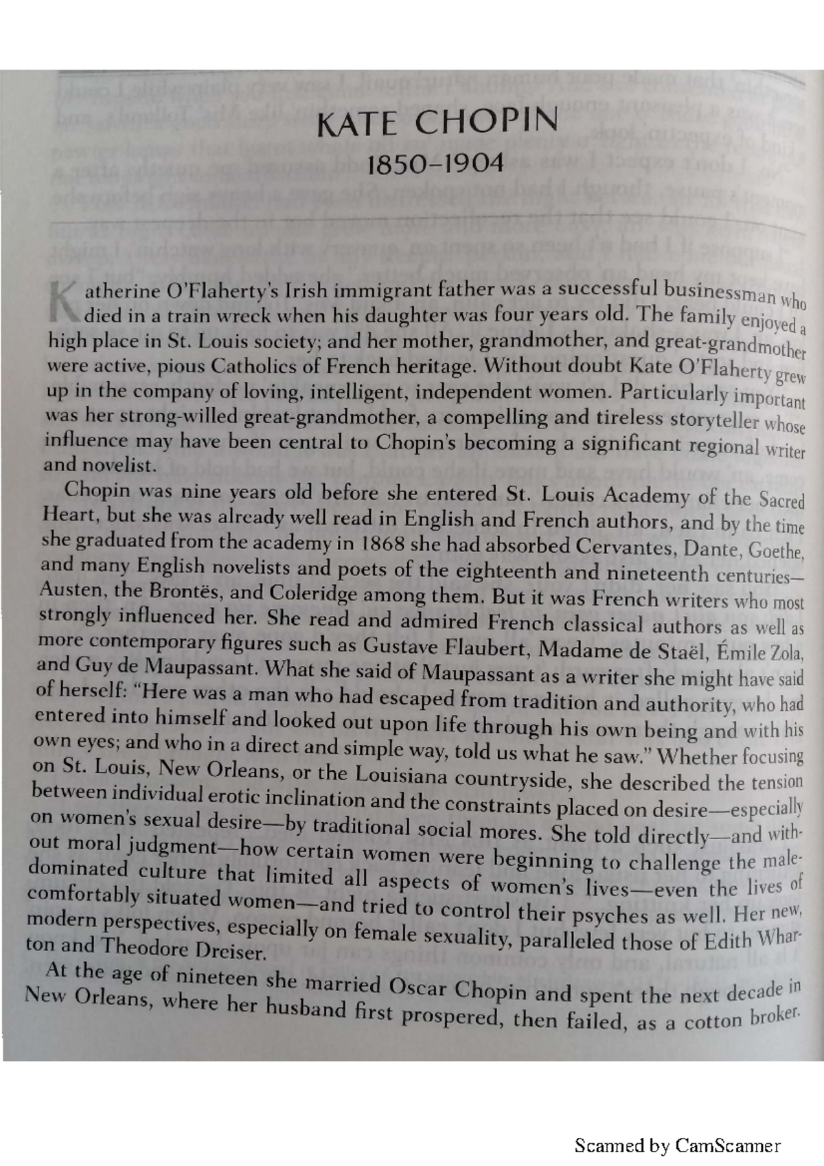 Kate desirees baby and the story of an hour - CMST 27916 - Studocu