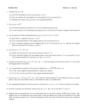 Midterm 1 Review Sol - WEEEEEEE - PHYS 1151 - Studocu