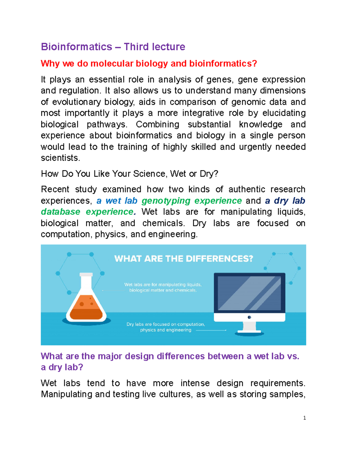 Bioinformatics 3rd lecture 2022-common formats for sequencing ...