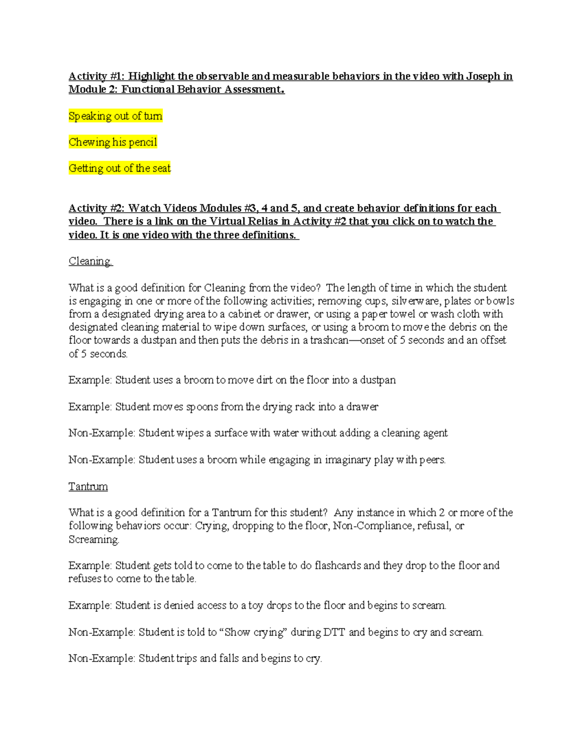 Virtual FBA Documents Template Updated Order (5) - Activity #1 ...