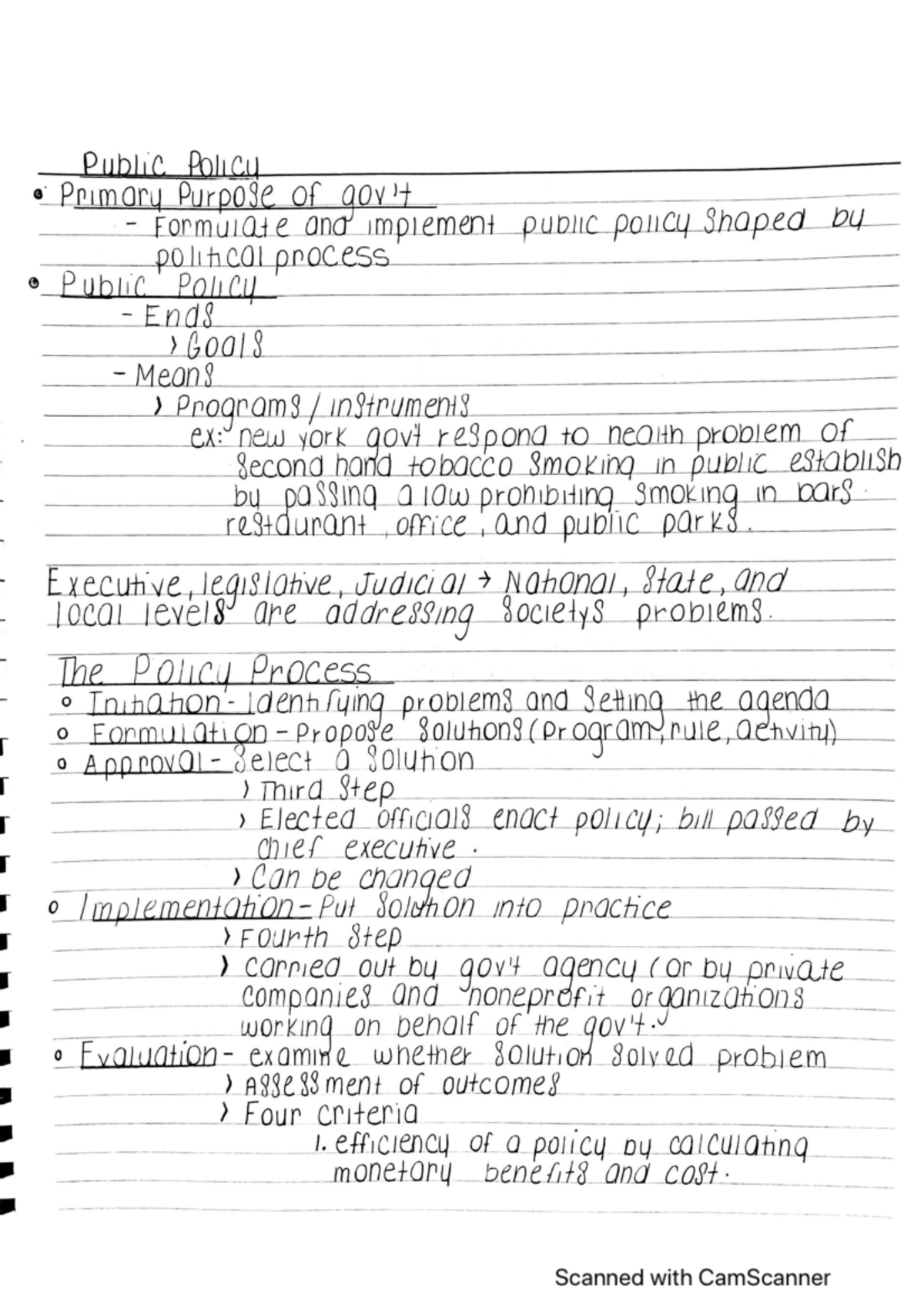 Policy and Practice - PAF 3010 - Studocu