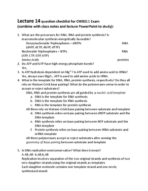 CMB311 Lecture 4 Functional group Amino acid - Lecture 4 question ...