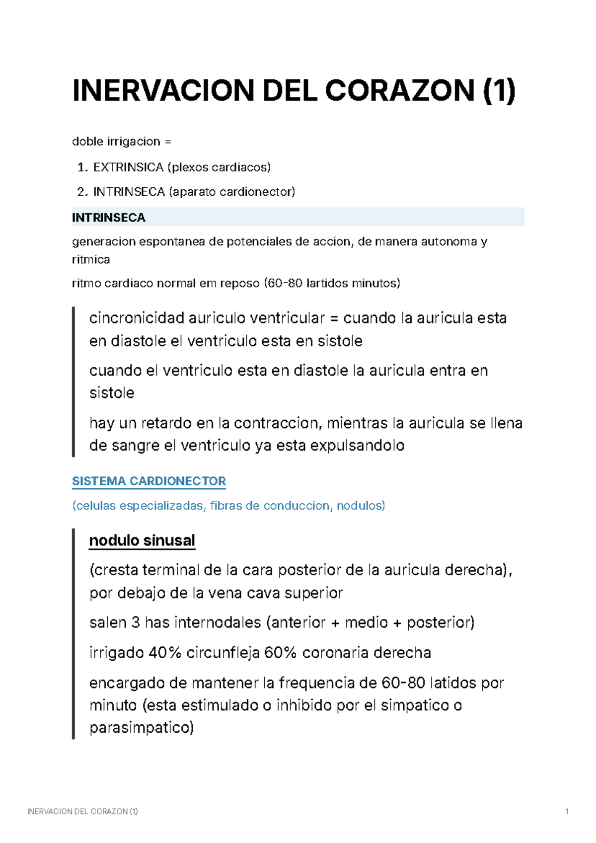 Inervacion DEL Corazon - INERVACION DEL CORAZON 1 1 INERVACION DEL ...