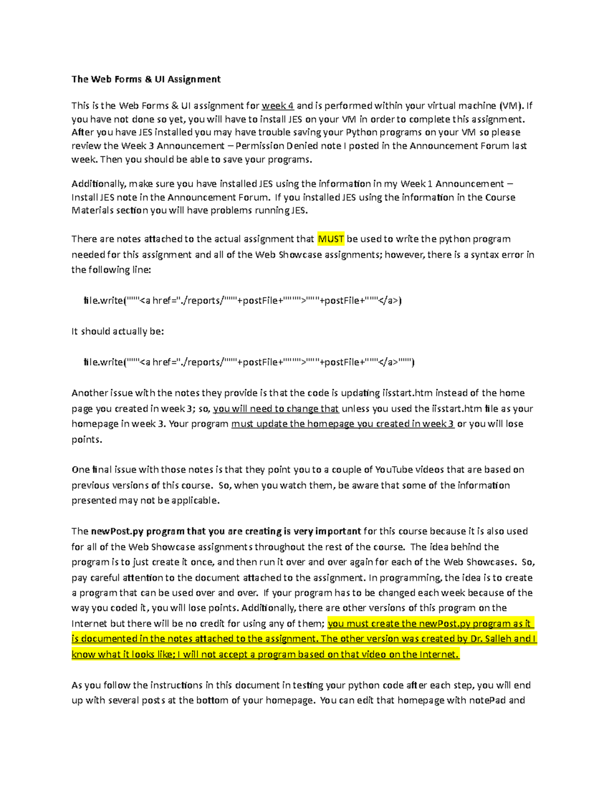 Week 4 - Web Forms & UI Assignment - The Web Forms & UI Assignment This is the Web Forms & - Studocu