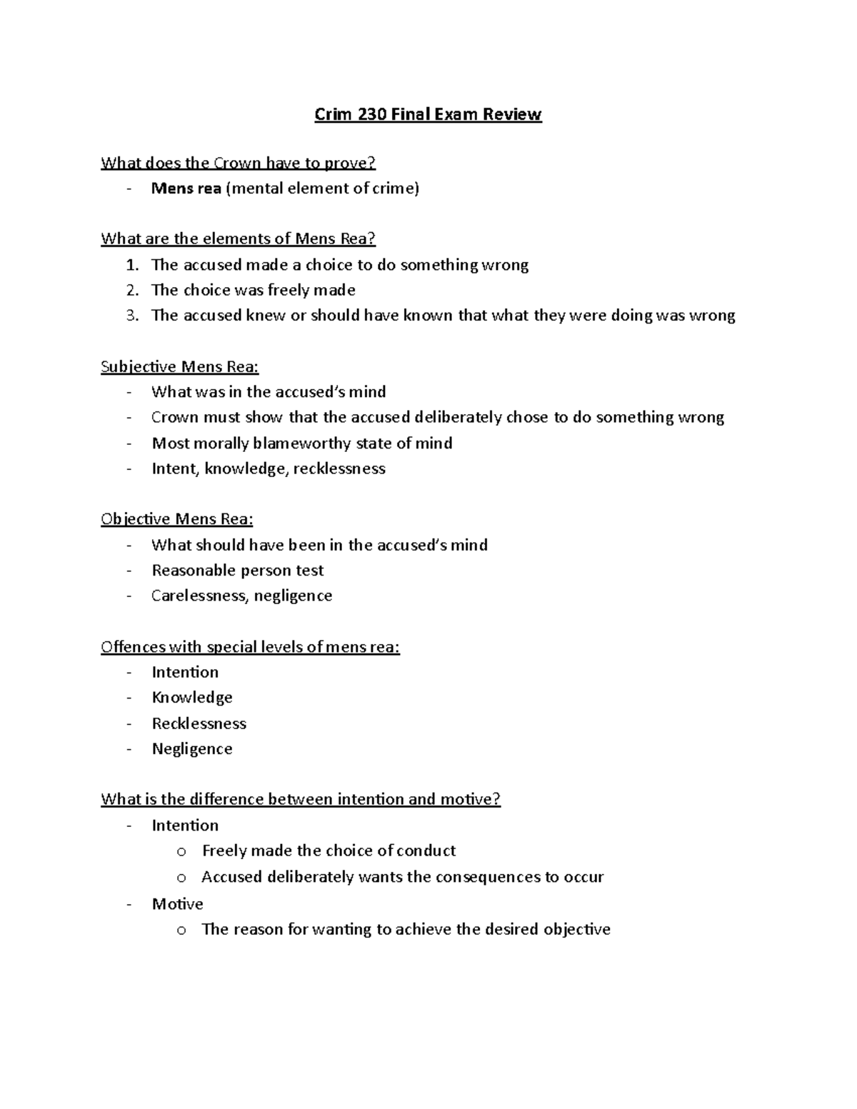 Final Exam 2019, questions and answers - Crim 230 Final Exam Review ...