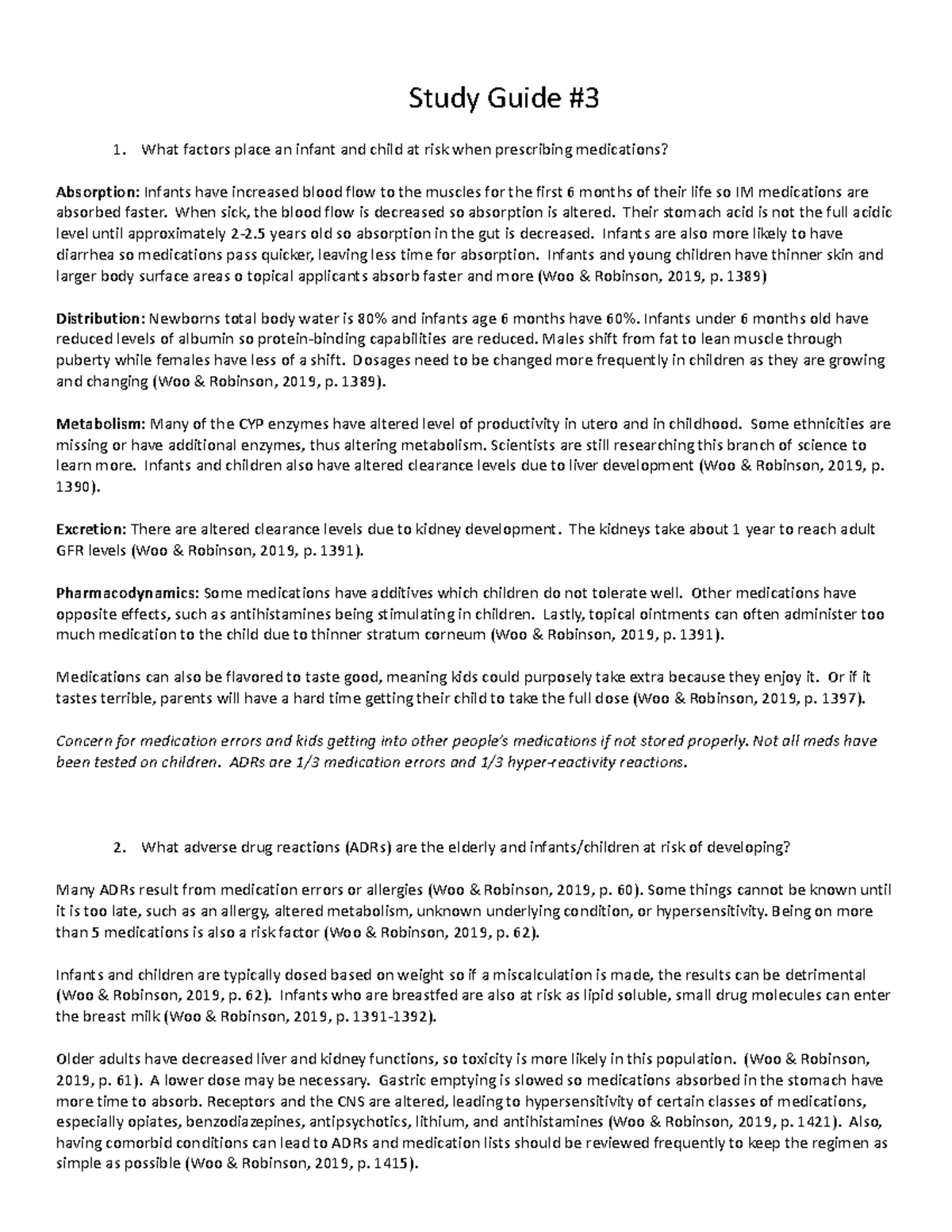 Assignment 3.1 Study Guide Questions - Study Guide What factors place ...