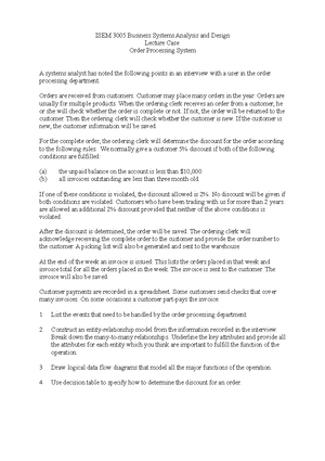 Relational data model 1 In-Class Exercise Questions - ISEM 3006 Data ...