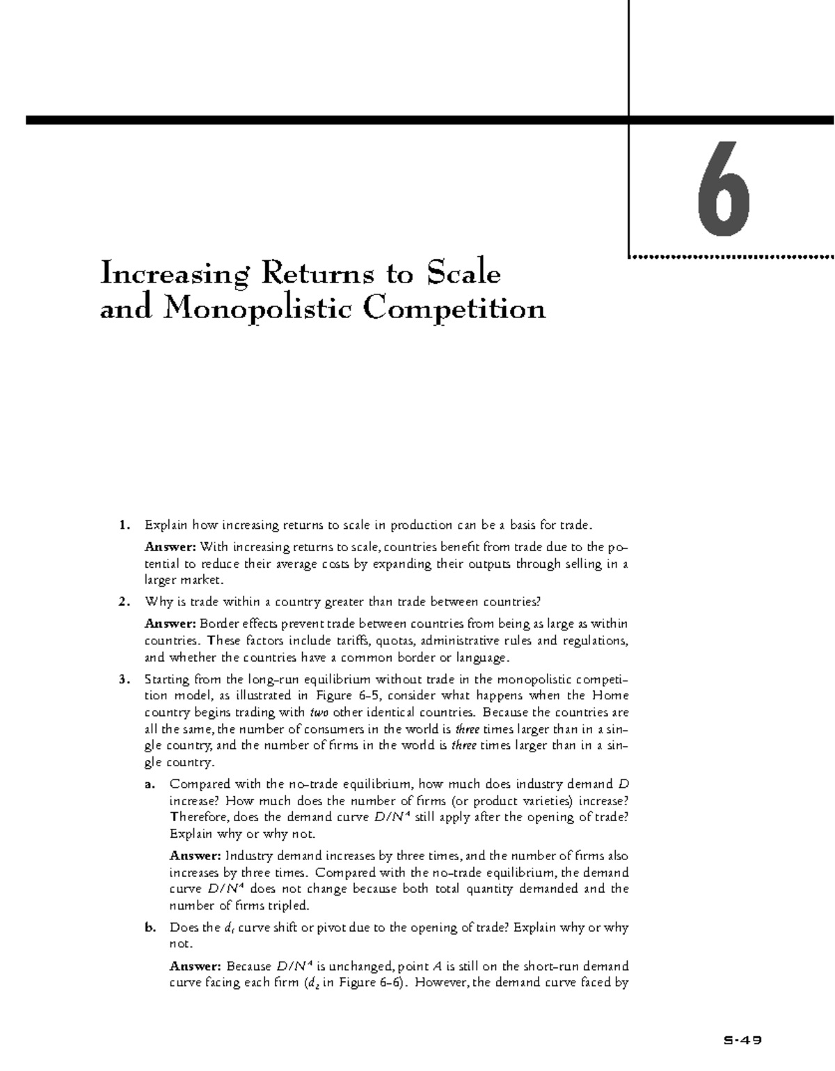 474112731 feenstra Econ sm chap06 pdf - Increasing Returns to Scale and Monopolistic Competition ...