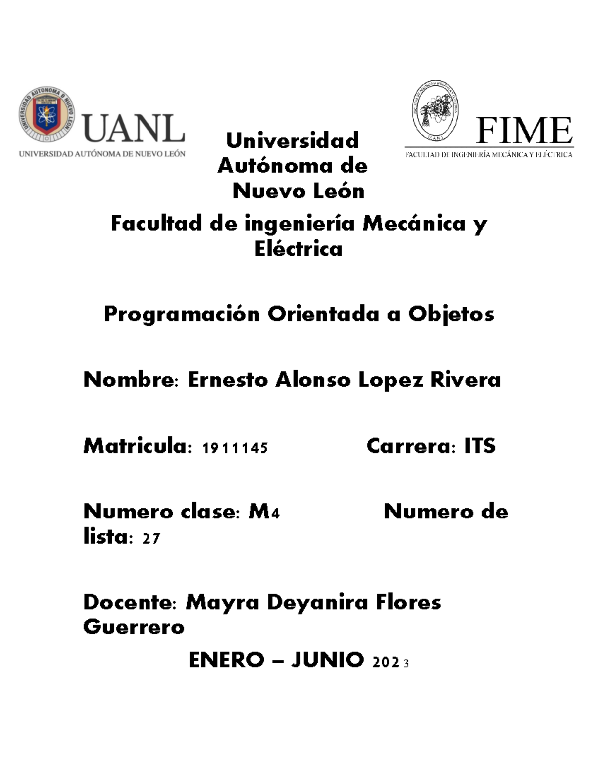 27-INV6 - hola ososoososos - Universidad Autónoma de Nuevo León ...