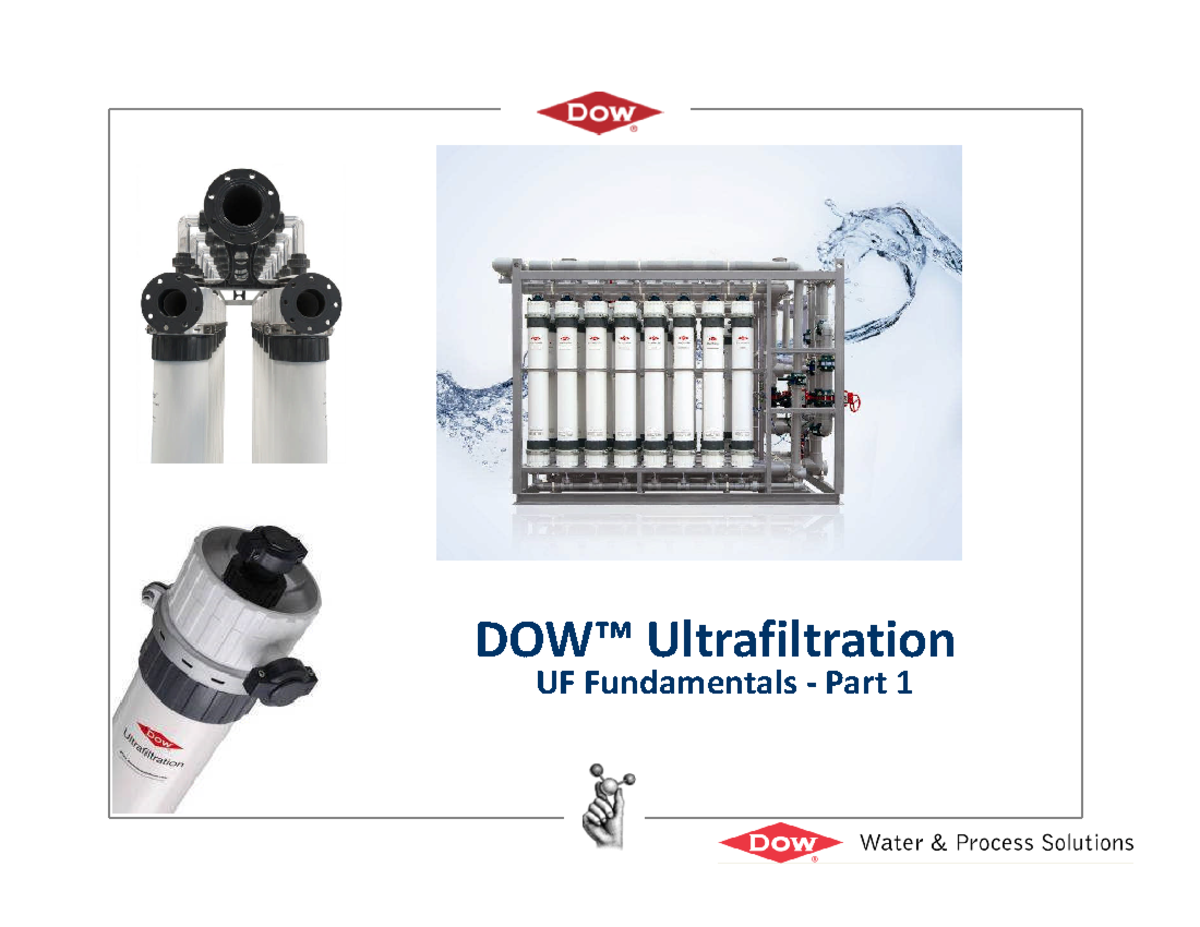 Tema 1 Presentación módulos DOW ultrafiltración - DOW ™ Ultrafiltration ...