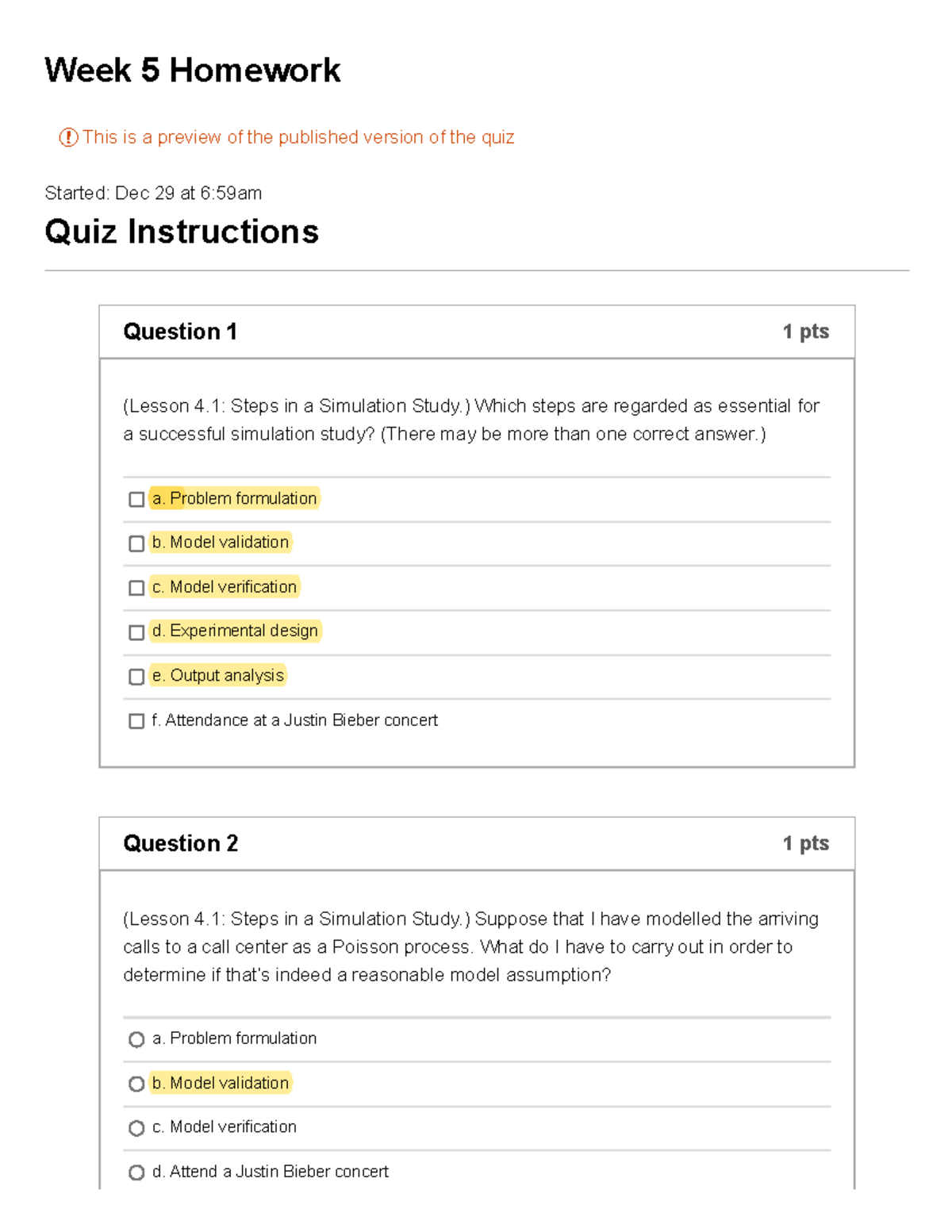 Week 5 Homework - quiz - Week 5 Homework This is a preview of the ...