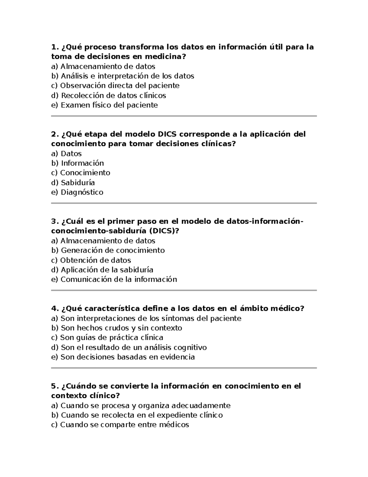 Examenes tics - Guias de repaso de TICS - ¿Qué proceso transforma los ...