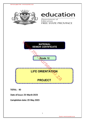 Gr 12 -L - Memo and questions p for practice - METRO EAST EDUCATION ...