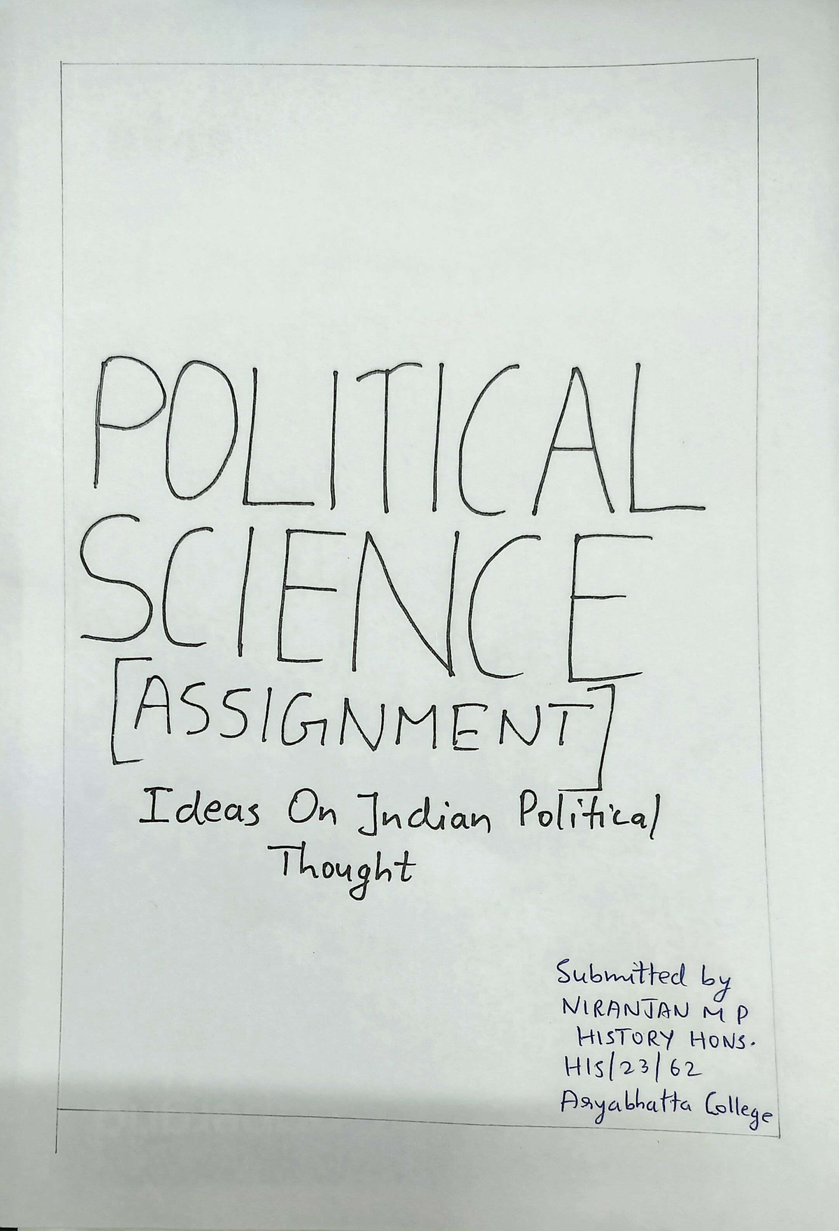 Political science assignment -compressed - POLITICAL SCIENCE ASSIGNMENT ...