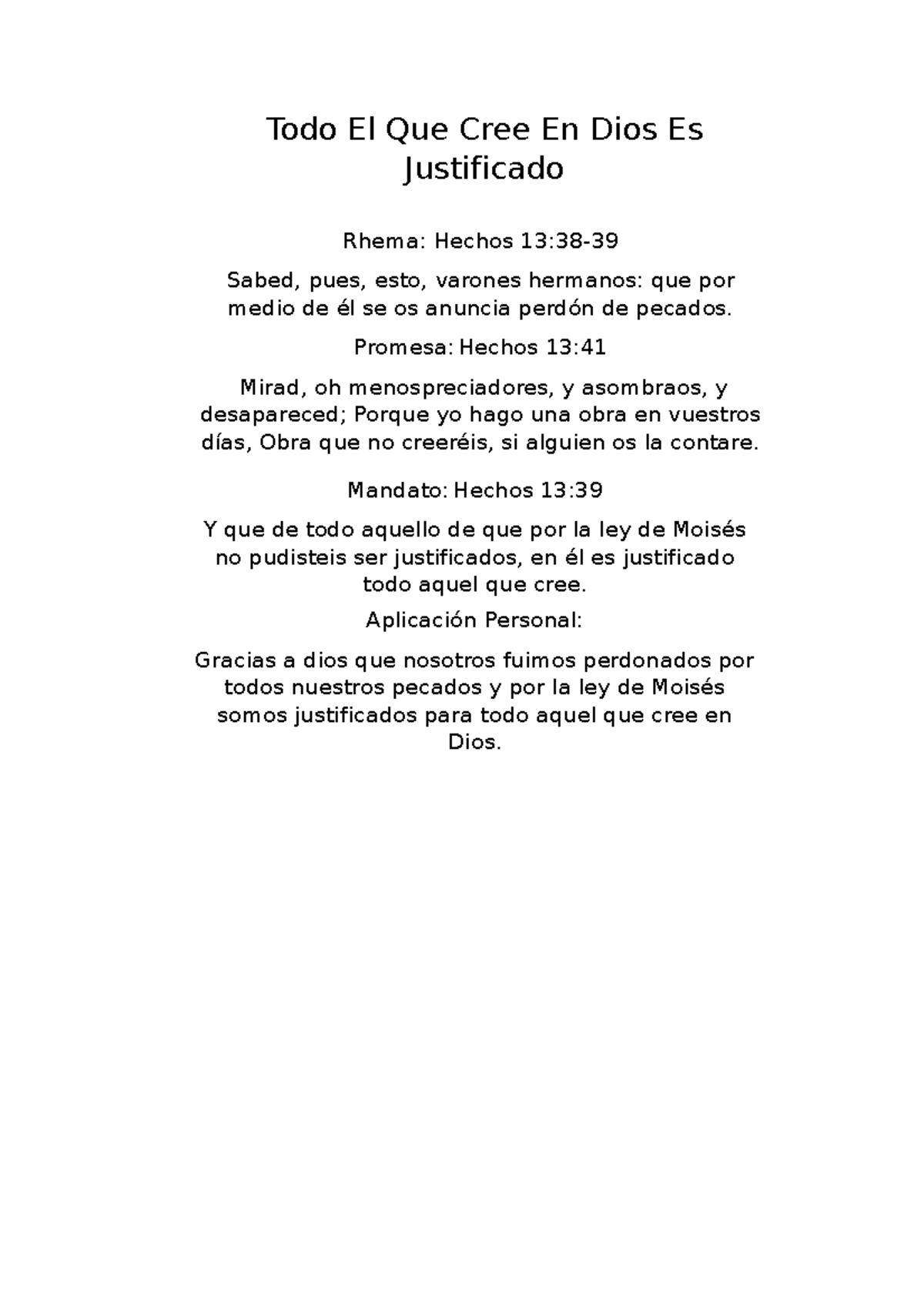 Devocional 10 - moojjop - Todo El Que Cree En Dios Es Justificado Rhema ...