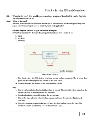 2160707 Advanced Java-Notes PDF-Unit-4 - Q1. List and Explain various ...